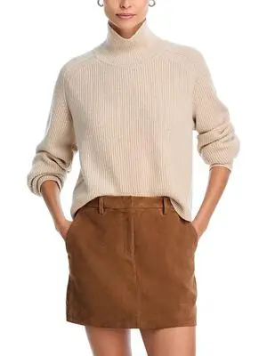 Guest In Residence Cashmere Mock Neck Sweater - Sandstone