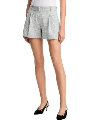 Brandon Maxwell Lennon Pintucked Shorts - Cool Grey