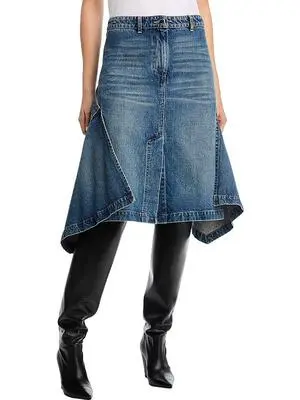 Brandon Maxwell Frankie Denim Skirt - Dakota Wash