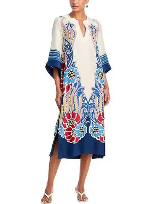 LA DOUBLEJ La DoubleJ Printed Silk Twill Kaftan