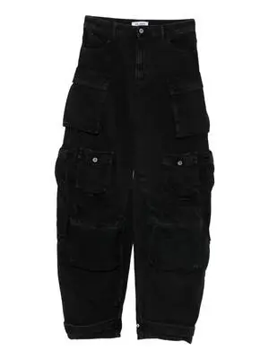 Attico Cargo-pockets Jeans - Black