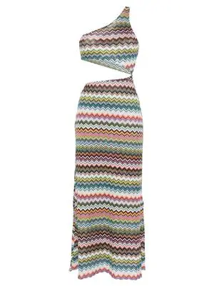 Missoni One-shoulder Midi Dress - Pink