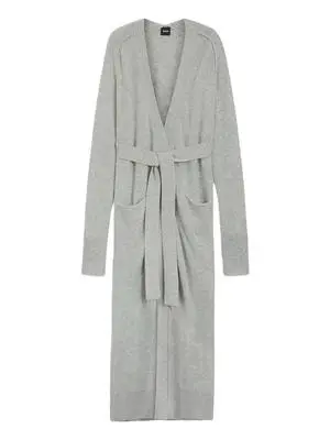 BOSS Belted Cardigan-coat - Grey