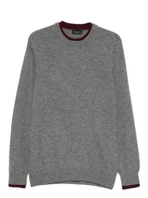 ROBERTO COLLINA Ribbed-trim Sweater - Grey