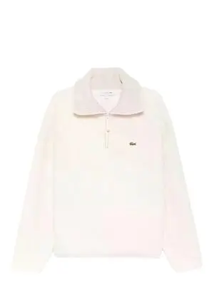 Lacoste Zip Collar Sweater - Neutrals