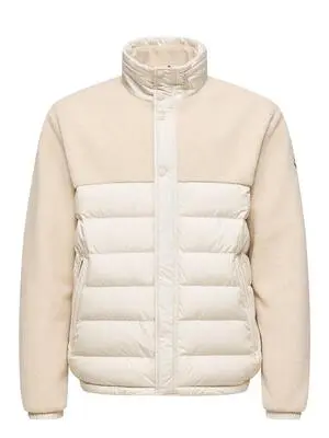Moncler Mistral Teddy Short Down Jacket - Beige