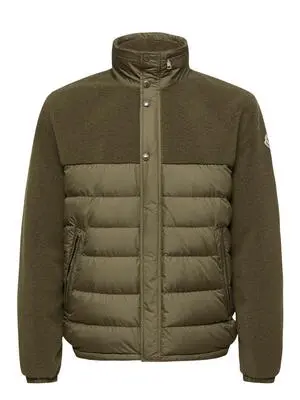 Moncler Mistral Teddy Short Down Jacket - Green