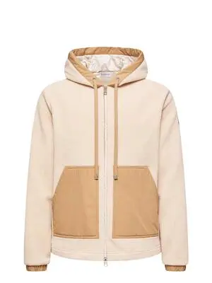Moncler Teddy Zip-up Hoodie - Beige