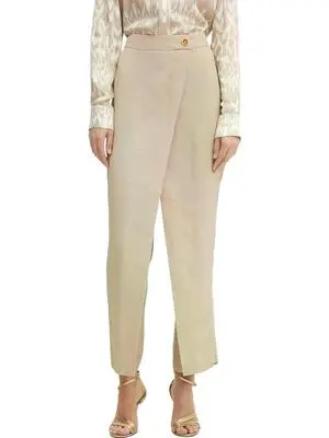 Guess Wrap-effect Trousers - Neutrals