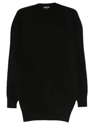 TOM FORD Round-neck Cashmere Mini Dress - Black