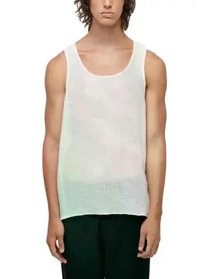 OSKLEN Semi-sheer Tank Top - White