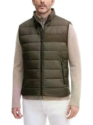 BOSS Quilted Zip-up Gilet - Green