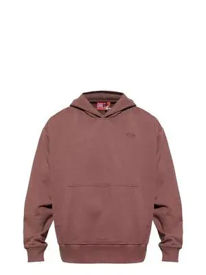 DIESEL Logo-graphic Hoodie - Brown