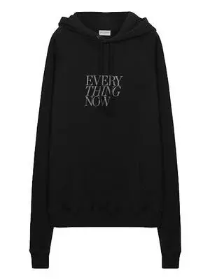 Saint Laurent Slogan Sweatshirt - Black