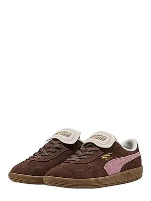 Pink Palermo Premium Suede Sneakers - Brown