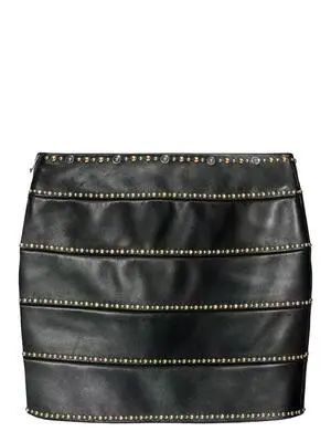 Versace Studded Mini Skirt - Black