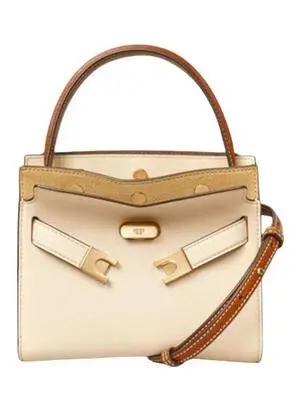 Tory Burch Lee Radziwill Petite Double Bag - New Cream