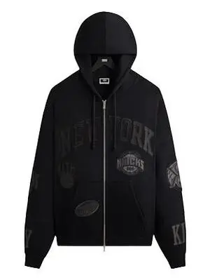 Kith X New York Knicks Mash Up Braxton Vintage Hoodie - Black