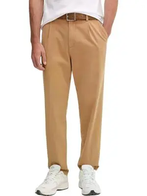 BOSS Pleated Trousers - Neutrals
