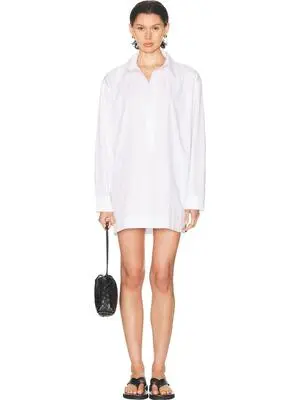 EAVES Yohanne Shirt Dress - White