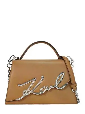 Karl Lagerfeld K/signature Crossbody Bag - Brown