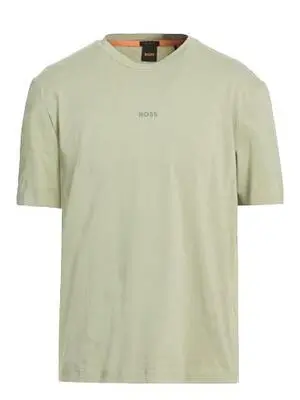 BOSS T-shirt Size Cotton, Elastane - Sage Green