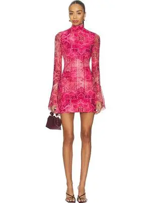RUNAWAY THE LABEL Genelle Mini Dress - Gaia Pink