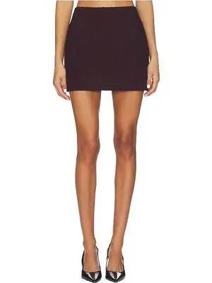 MORE TO COME Nalia Mini Skirt - Plum