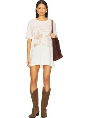 THE LAUNDRY ROOM Gone Country Oversized Tee - Bone