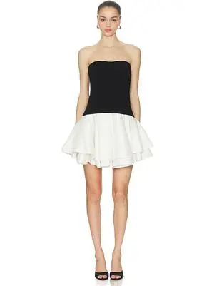 Simkhai Isabelle Strapless Mini Dress - Black Multi