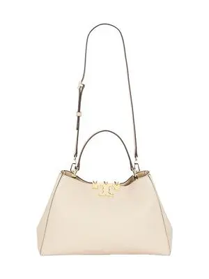 Tory Burch Eleanor Soft Satchel - Light Stone