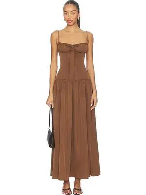 SNDYS Lelessa Maxi Dress - Chocolate