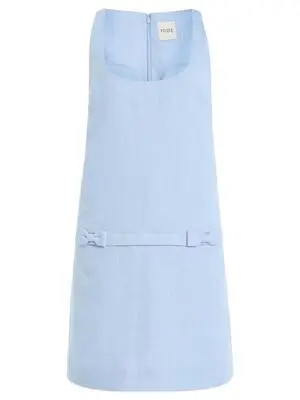 Posse Harper Linen Mini Dress - Blue