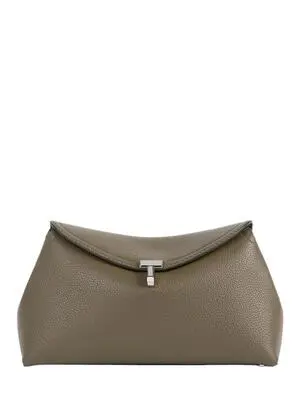 TOTÊME T-Lock Leather Clutch