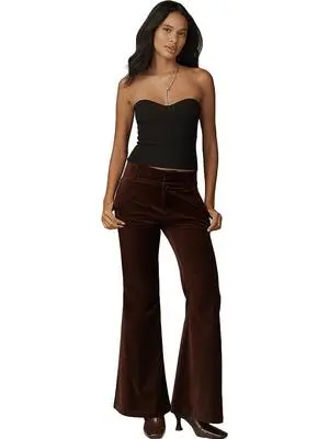 Paige Marlow High-rise Wide-leg Trousers - Burgundy