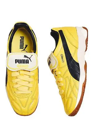 PUMA King Indoor Sneakers - Sunny Yellow-puma Black