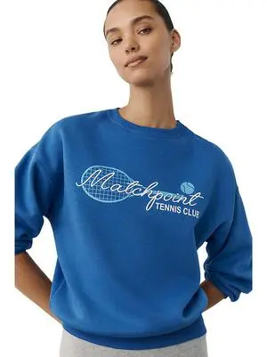 Beach Riot Beach Riot Oversized Sweatshirt Blue