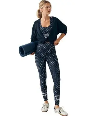 Beach Riot Piper Legggs Black Pattern