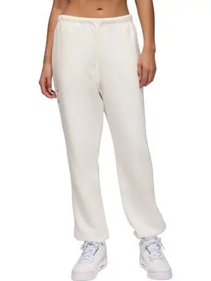 JORDAN Brooklyn Fleece Pants - White
