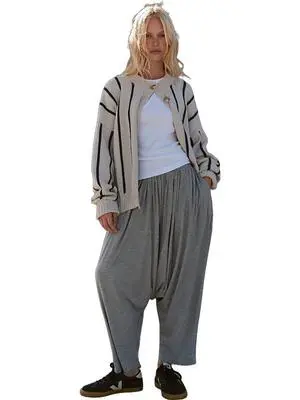 Free People Cleona Harem Pants Heather Grey