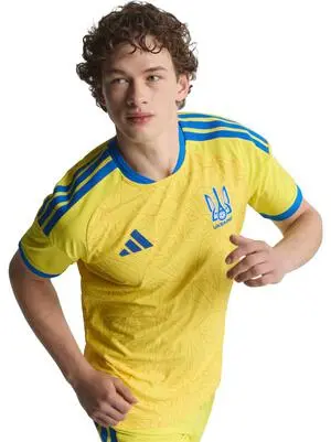 Adidas Ukraine 26 Home Authentic Jersey - Bright Yellow