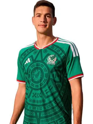 Adidas Mexico 26 Home Authentic Jersey - Bold Green
