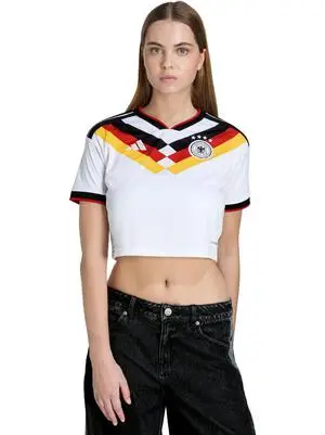 Adidas Germany 26 Home Cropped Jersey - White