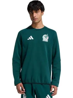 Adidas Mexico Tiro Travel Crew Sweatshirt - Aurora Ivy