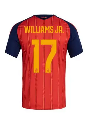 Adidas Spain 26 Home Williams Jr. Jersey - Vivid Red / Soccr-seu-snj