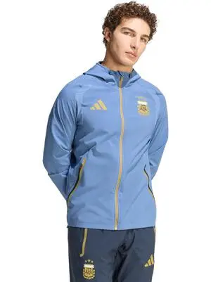 Adidas Argentina Tiro Travel Full Zip Windbreaker - Crew Blue