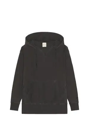SNOW PEAK Garment Dyed Hoodie - Charcoal