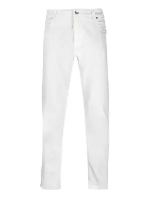 Eleventy Mid-rise Straight-leg Trousers - Grey