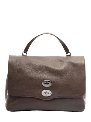 ZANELLATO Medium Postina Studded Tote Bag - Grey