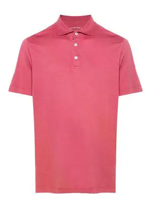 Fedeli Zero Jersey Polo Shirt - Red